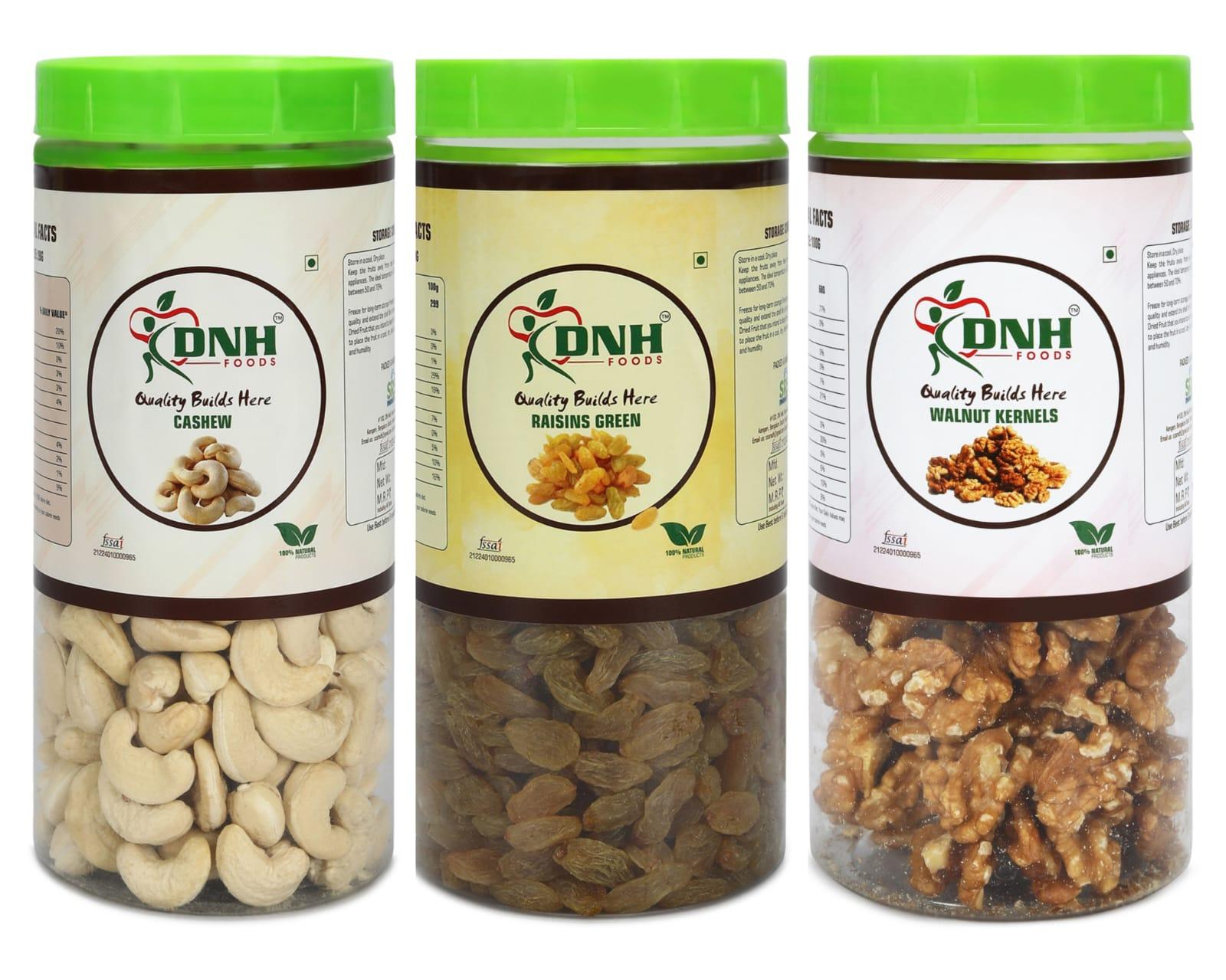 DRY FRUITS COMBO 750 GRAM PACK 250G X 3 PC | Martpe